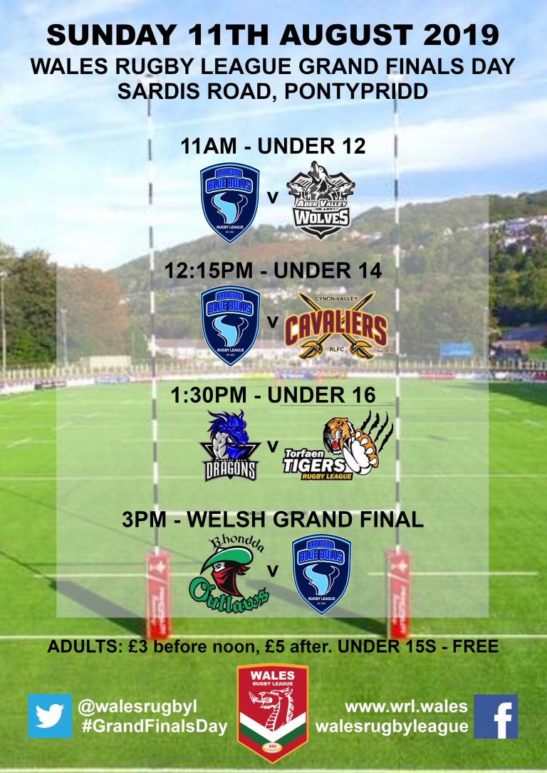 WRL Grand Finals day line-up confirmed - Wales Rugby League